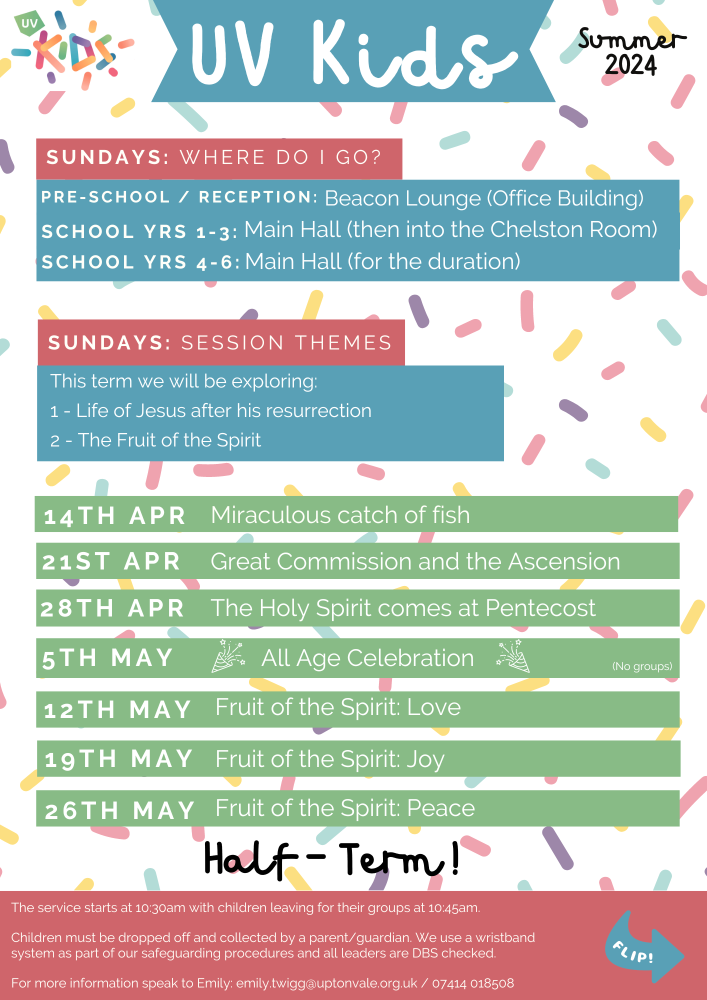 Upton Vale Baptist Church : UV Kids Programme (Pre-School - School Yr 6)